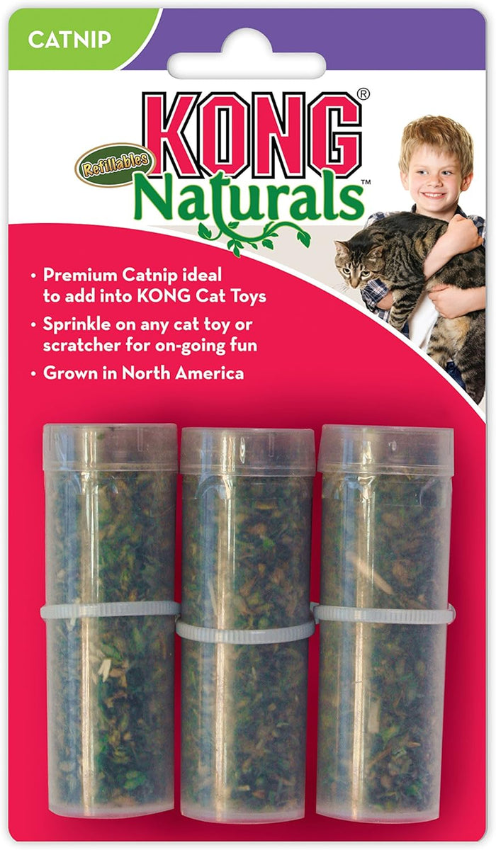 Kong Refillables Catnip Tubes 3Pk 9Gm | Direct4Pet | Free Delivery