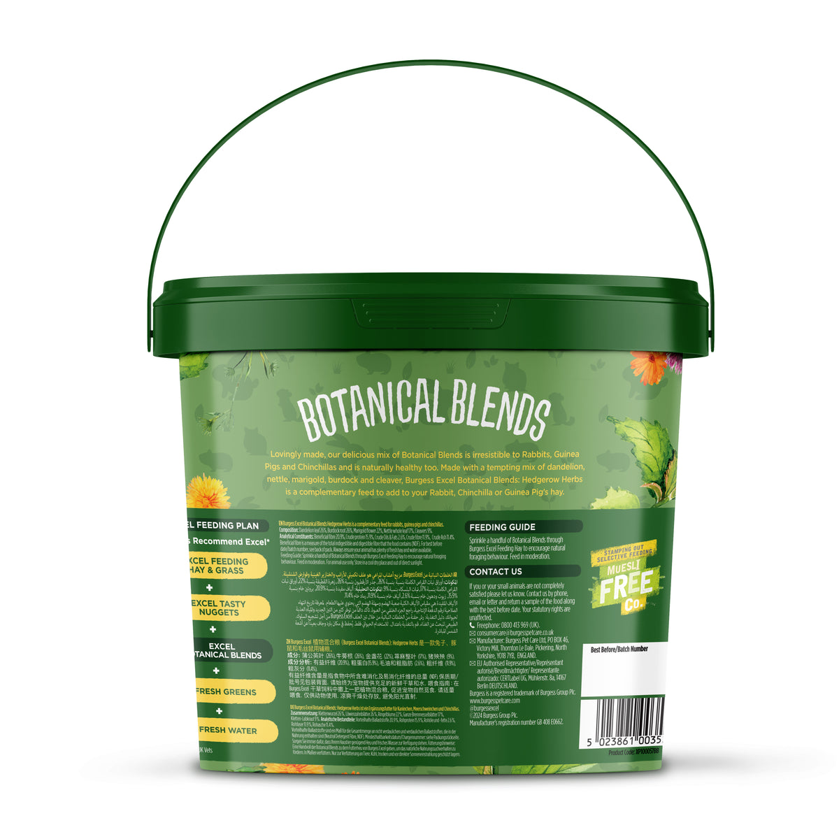 Burgess Excel Botanical Blends: Hedgerow Herbs | Direct4Pet | Free Delivery