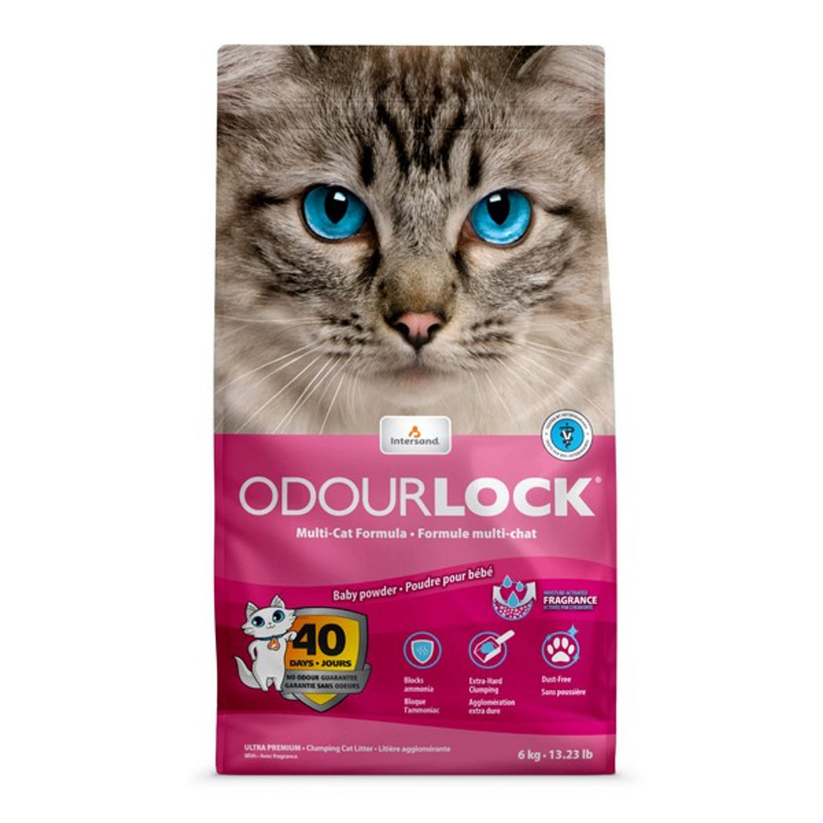 Intersand Odourlock Baby Powder Cat Litter | Direct4Pet | Free Delivery
