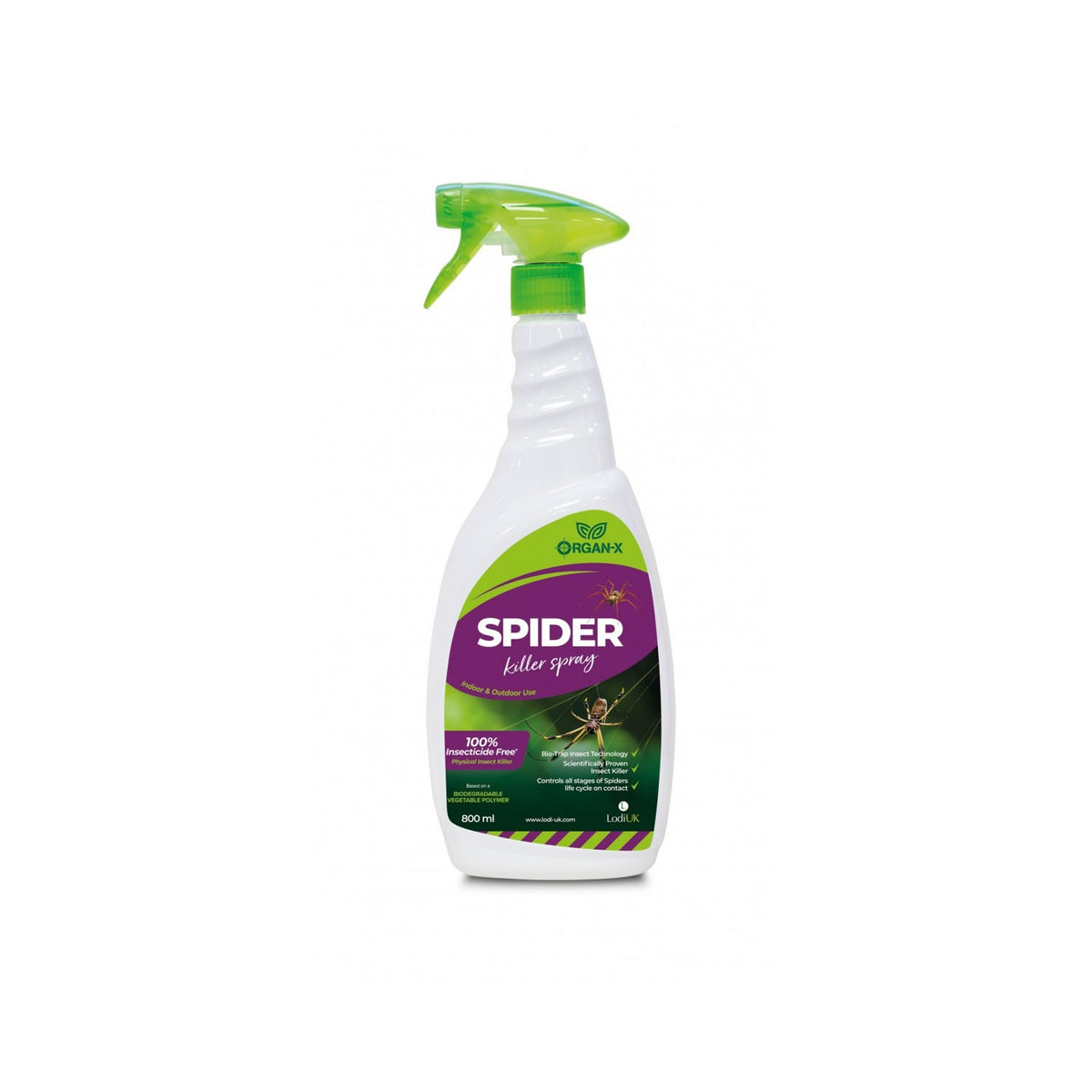 Lodi Organ-X Spider Killer Spray 800ml | Direct4Pet | Free Delivery