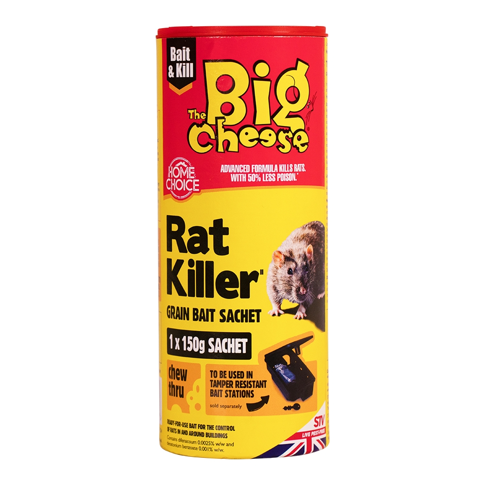 The Big Cheese Rat Killer Grain Bait Sachet 150g | Direct4Pet | Free ...