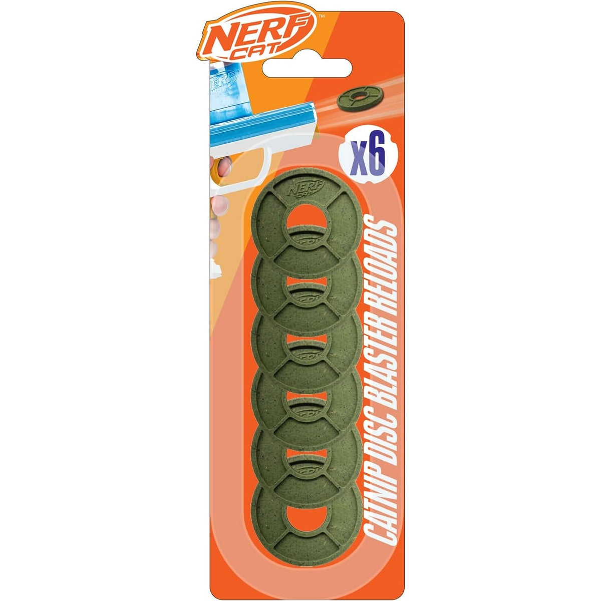Nerf Cat Foam Catnip Discs Cat Toy | Direct4Pet | Free Delivery
