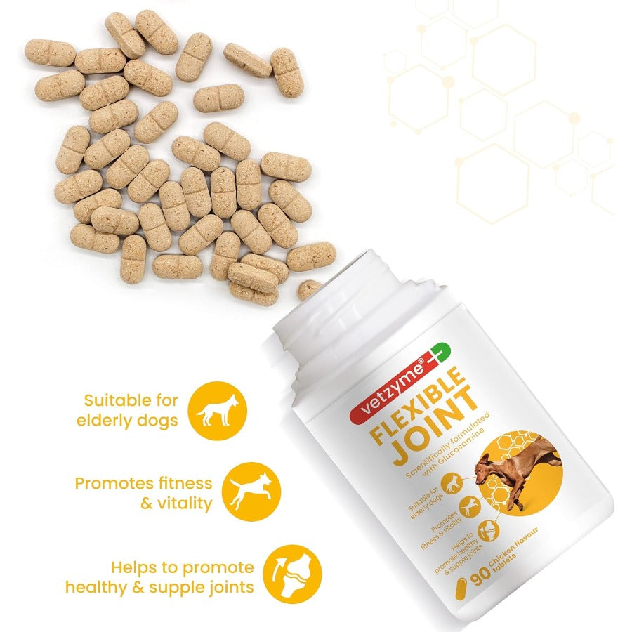Vetzyme Flexible Joint Tablets 30 Tablets | Direct4Pet | Free Delivery