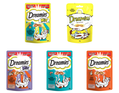 Dreamies 60g x 8 Pack in Various Flavours | Treat | Free Delivery ...