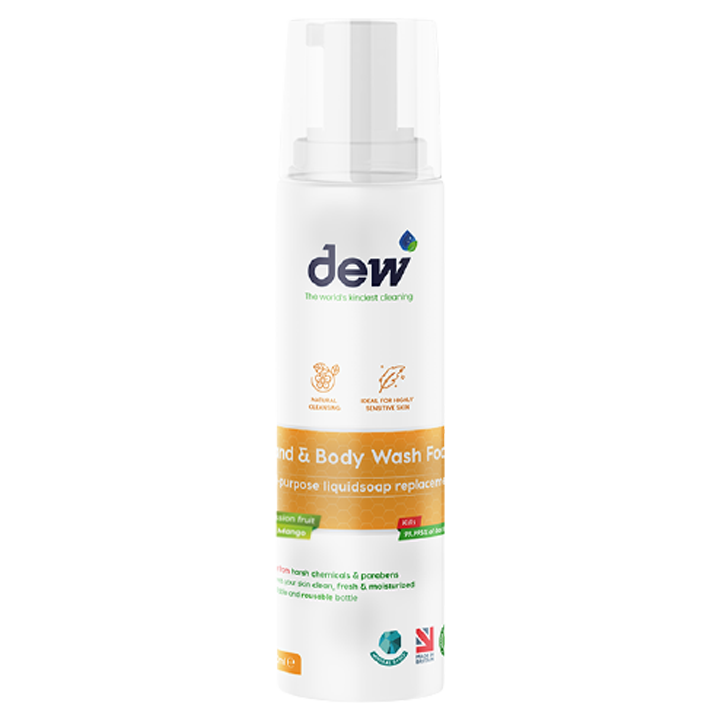Dew Hygiene Hand & Body Wash Foam Eco-Friendly Cleanser 250ml - All ...